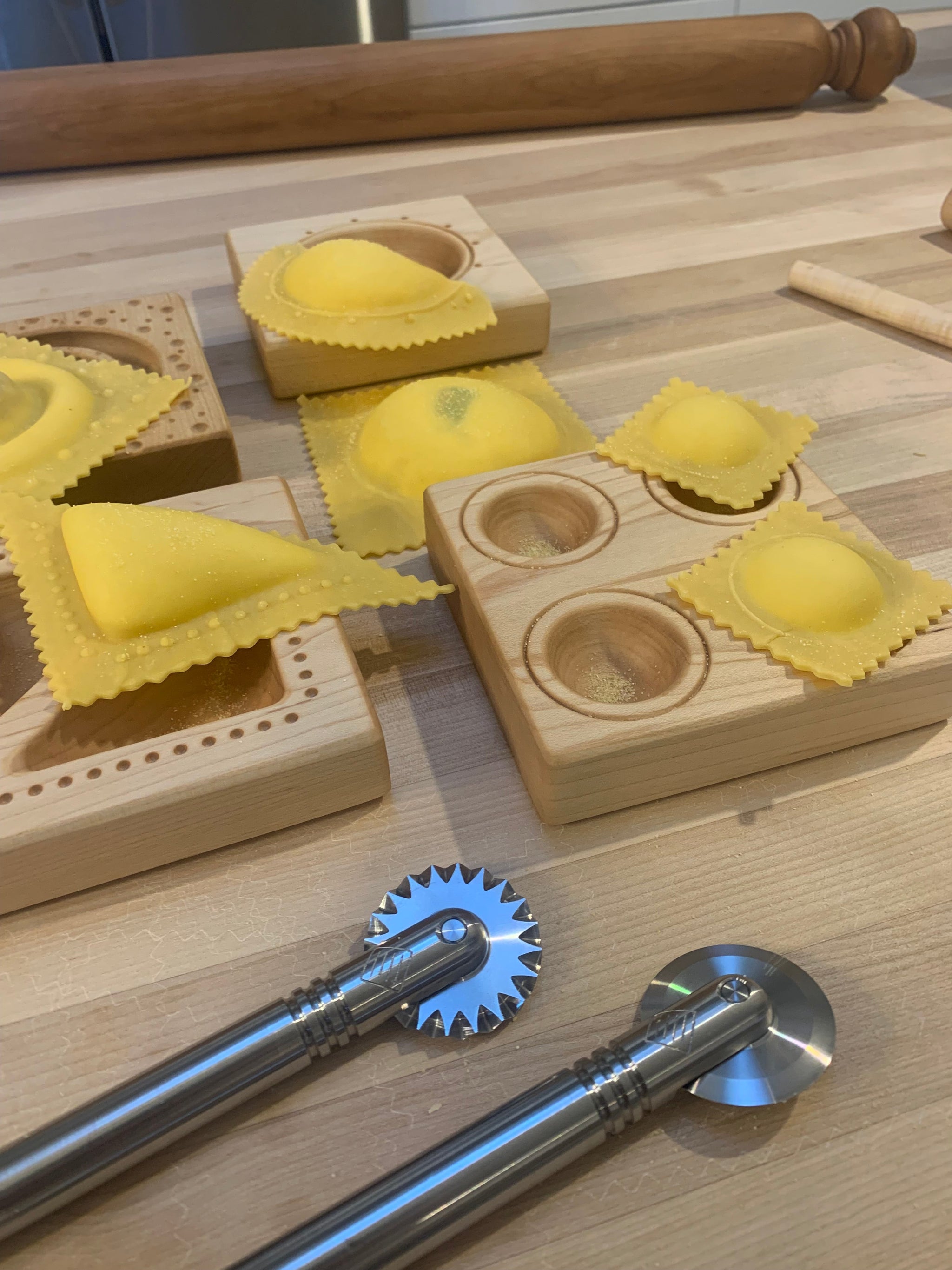 Brass & stainless pasta cutters, Mateo Kitchen – NonnasWoodShop