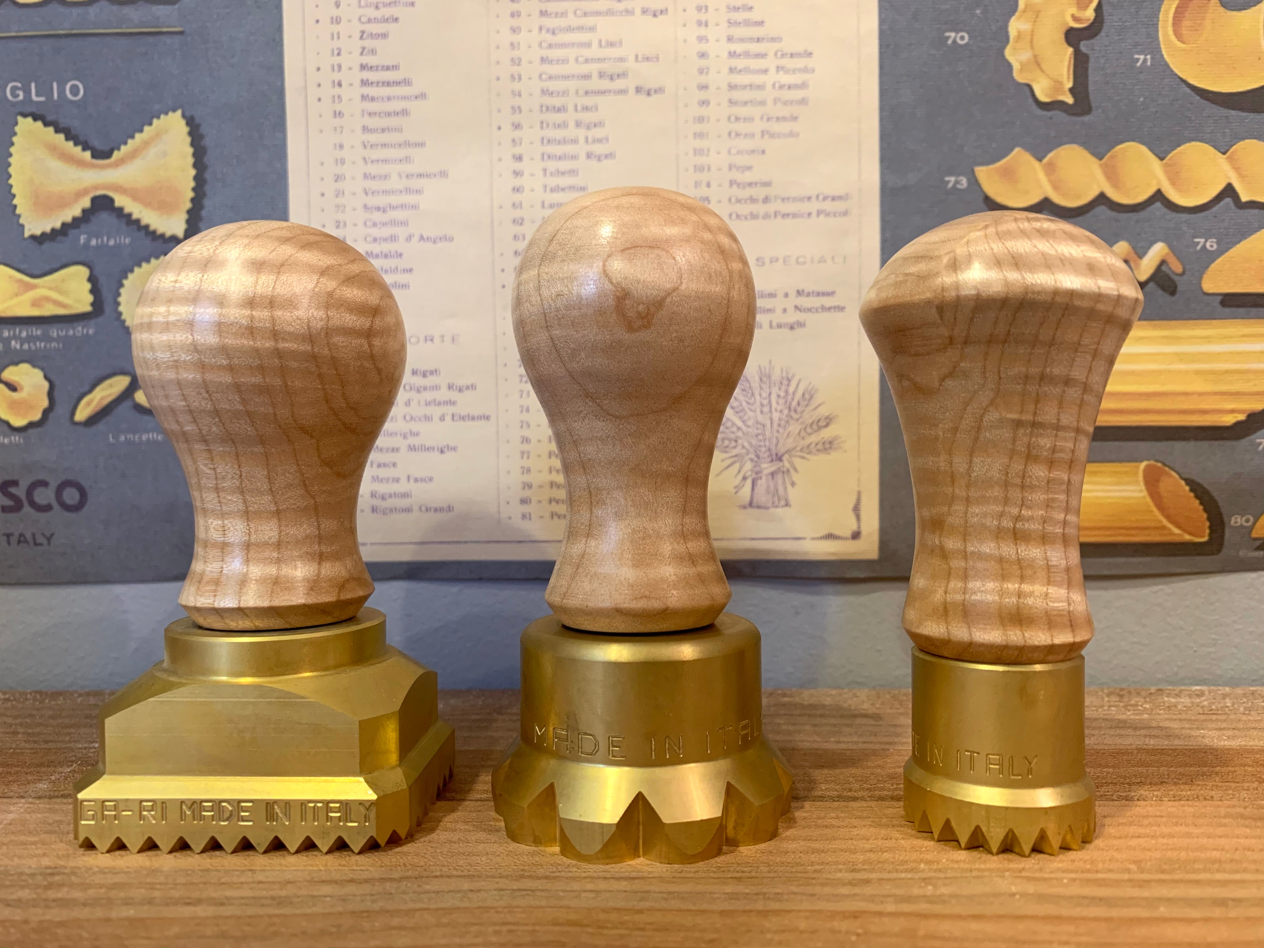 Brass pasta cutters & stamps – NonnasWoodShop